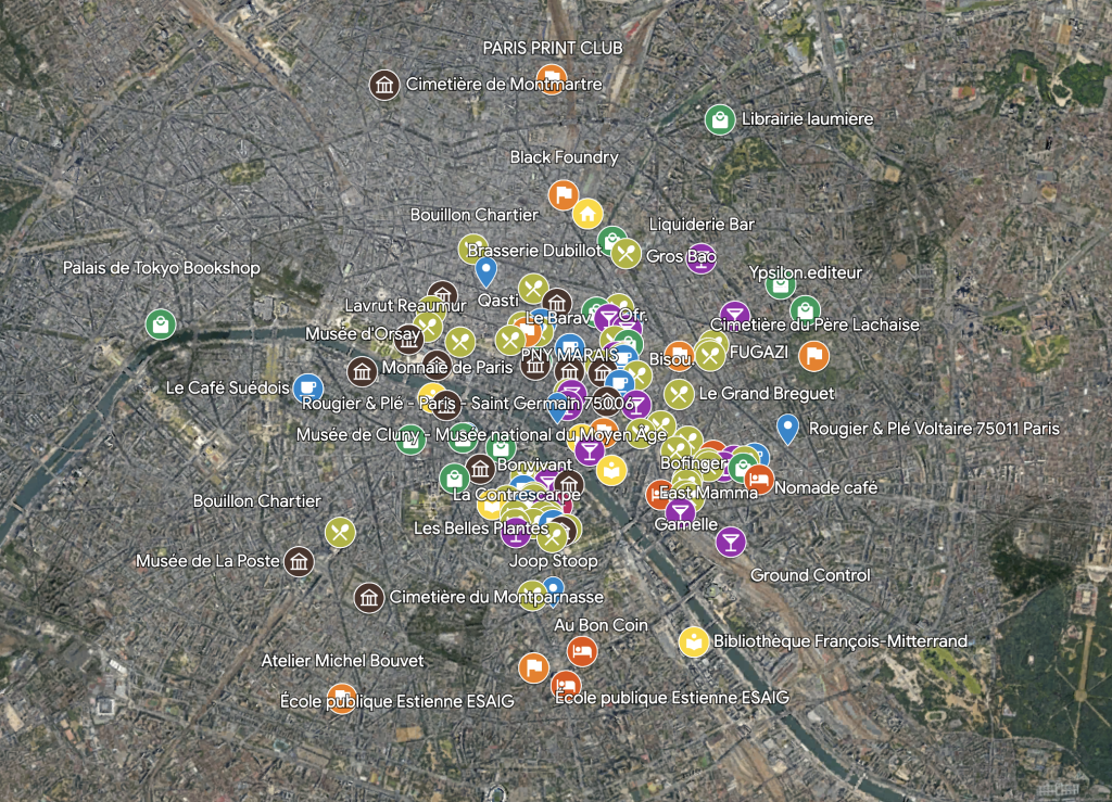 Paris Typography Map - ATypI