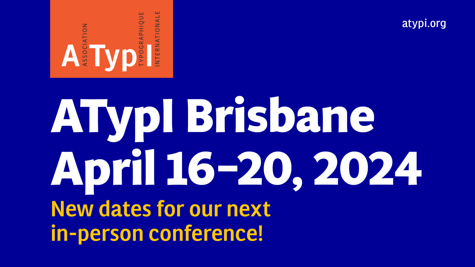 Atypi Brisbane 2024 Atypi